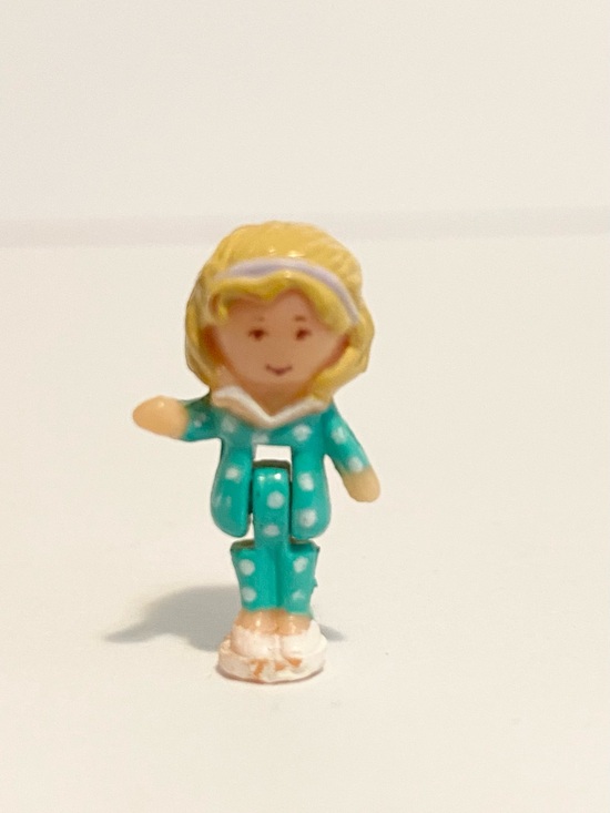 Blue Bird | Toys | Vintage Polly Pocket Doll Cuddly Kitty Blue Polka ...